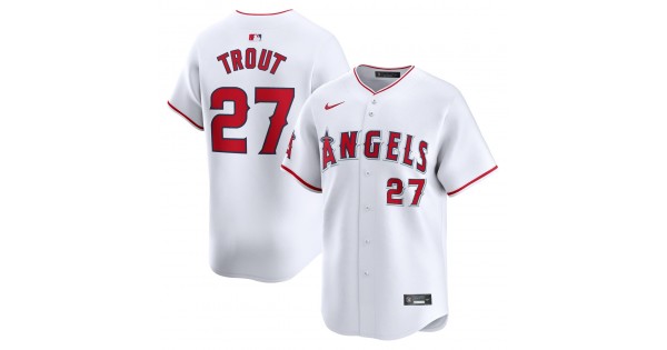 Mike Trout Los Angeles Angels Nike Home Limited Player Jersey - White